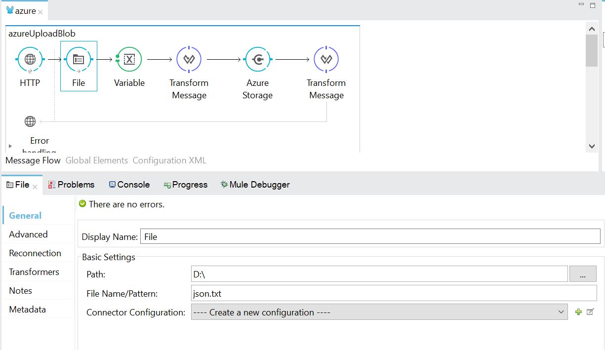 Upload Blob To Azure Container Azure Storage Connector 9937