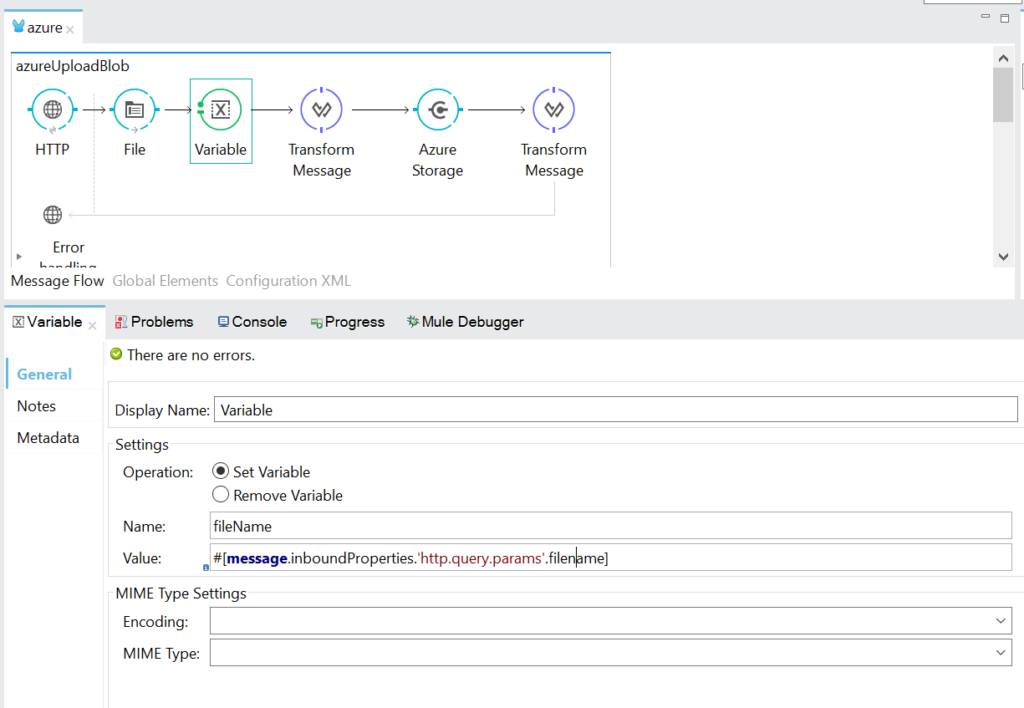 Upload Blob To Azure Container Azure Storage Connector