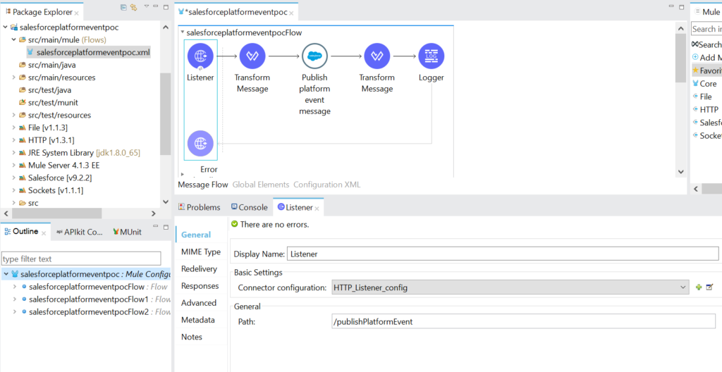Publish and Consume Salesforce Event - Salesforce Connector