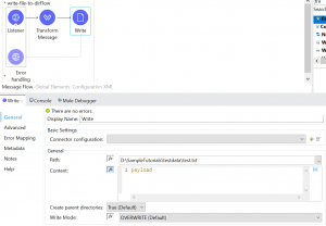 Write File Operation In MuleSoft - MuleSoft File Connector