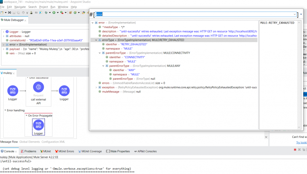Error Handling in Mule 4 - Mulesy
