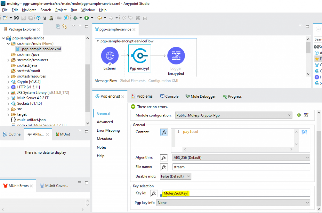 Subkey in PGP Encryption - MuleSoft Cryto Connector