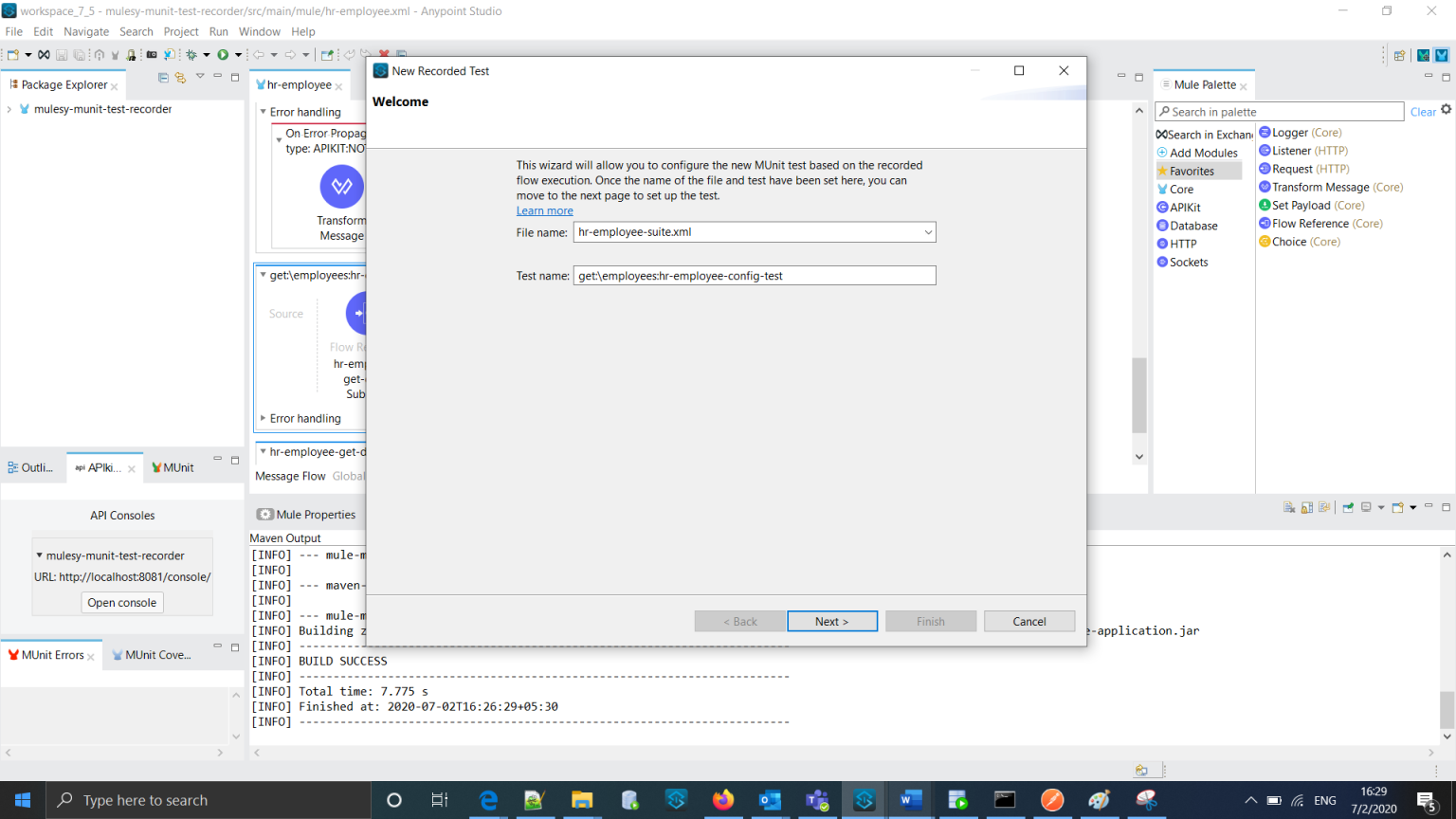 Munit Test Recorder tool in Mule 4 | Munit Tutorials