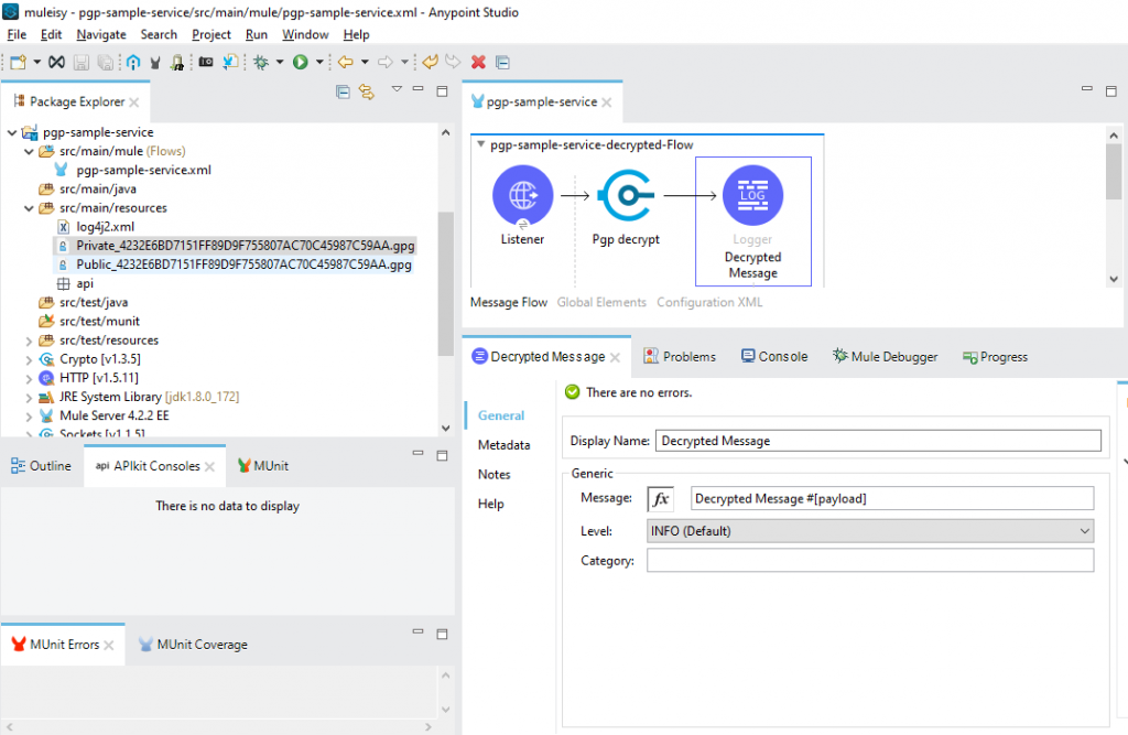 PGP Decryption in MuleSoft - MuleSoft Cryto Connector
