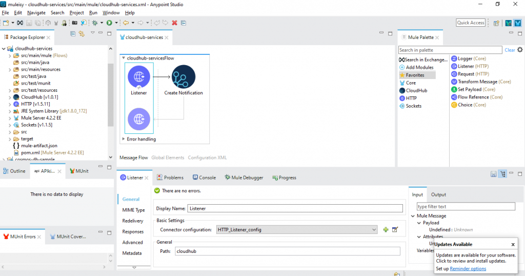Custom Notification through Cloudhub Connector - MuleSoft