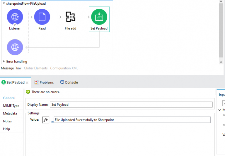 File operations Using Sharepoint Connector In Mule 4