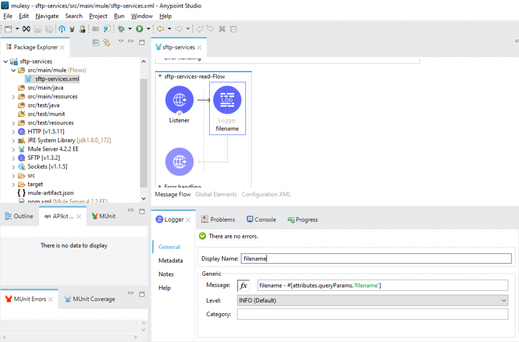 Read file from SFTP location - MuleSoft SFTP Connector