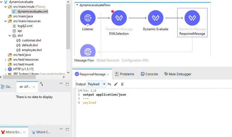 Dynamic Evaluate In Mule 4 - Dynamically picking the DWs