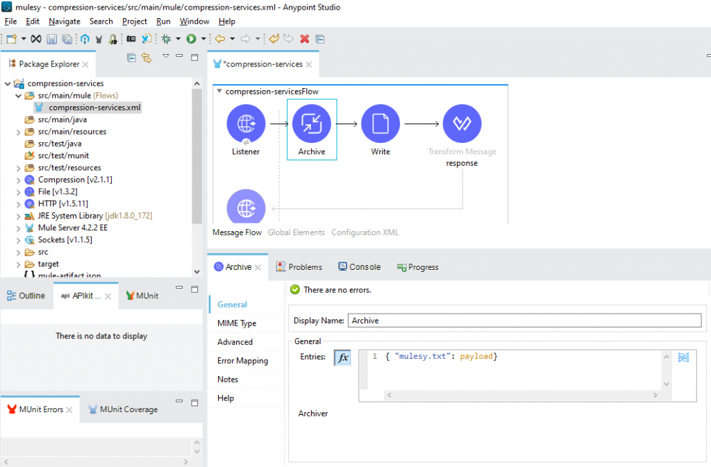 Create Zip file in Mule 4 | Compression Module - Mulesoft Tutorials