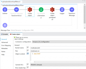 Read/Download Object From S3 Using S3 Connector In Mule 4