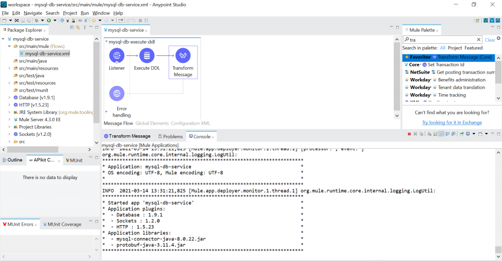 Execute DDL Statement in MySQL - MuleSoft DB connector