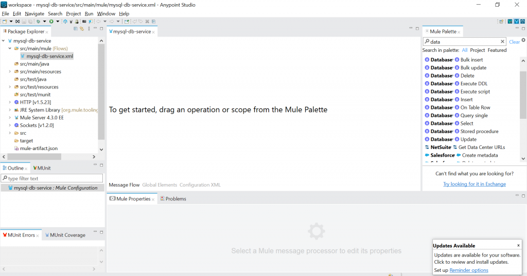 Update In Mysql Db Table Mulesoft Db Connector