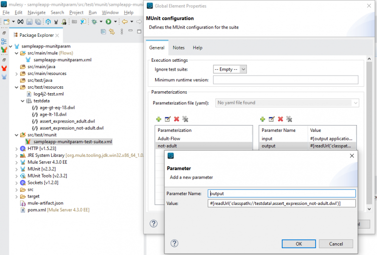 Munit parameterization in Mule 4 Munit parameterization in Mule 4