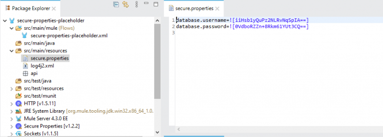 Override secure properties using runtime manager