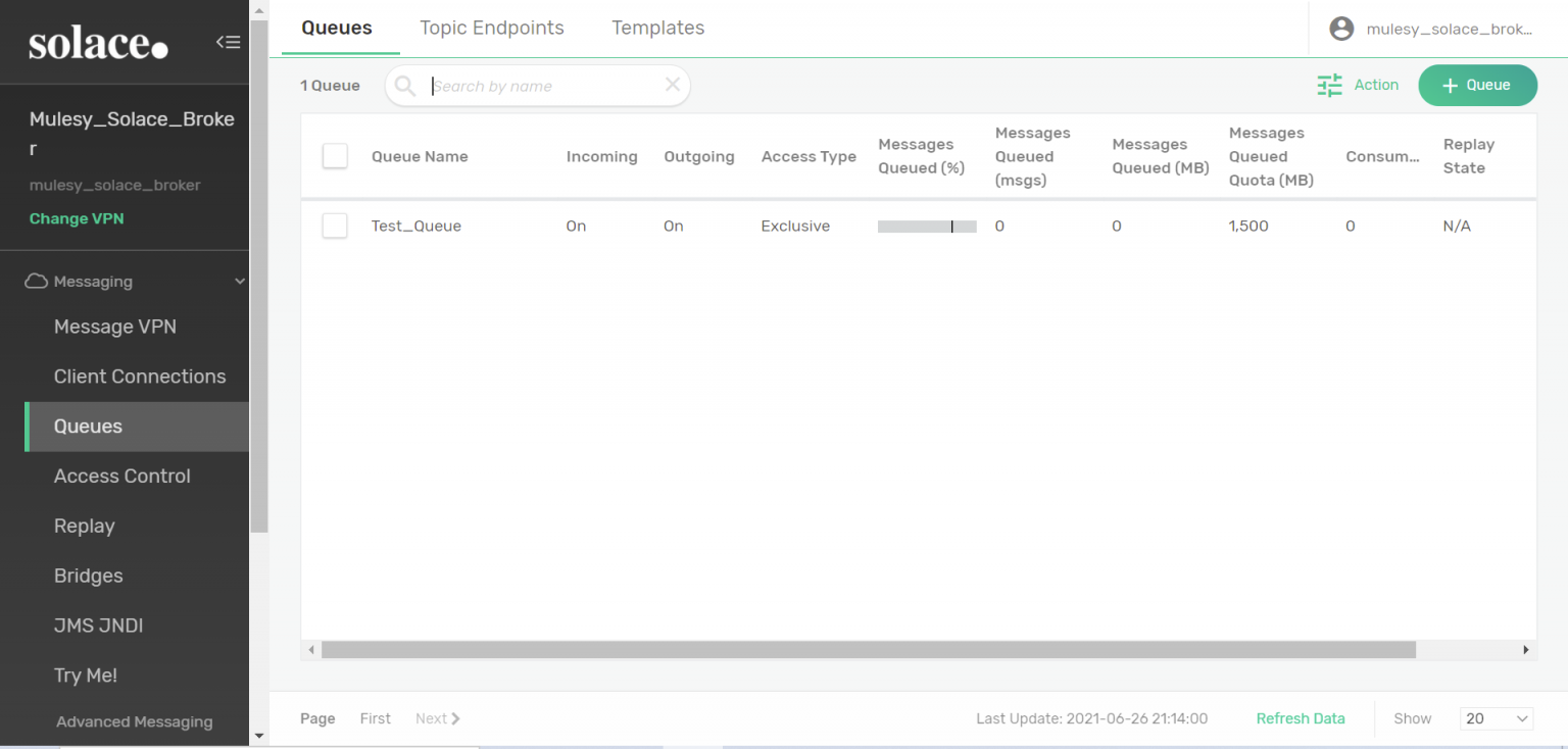Create Solace Cloud Platform Account - MuleSoft